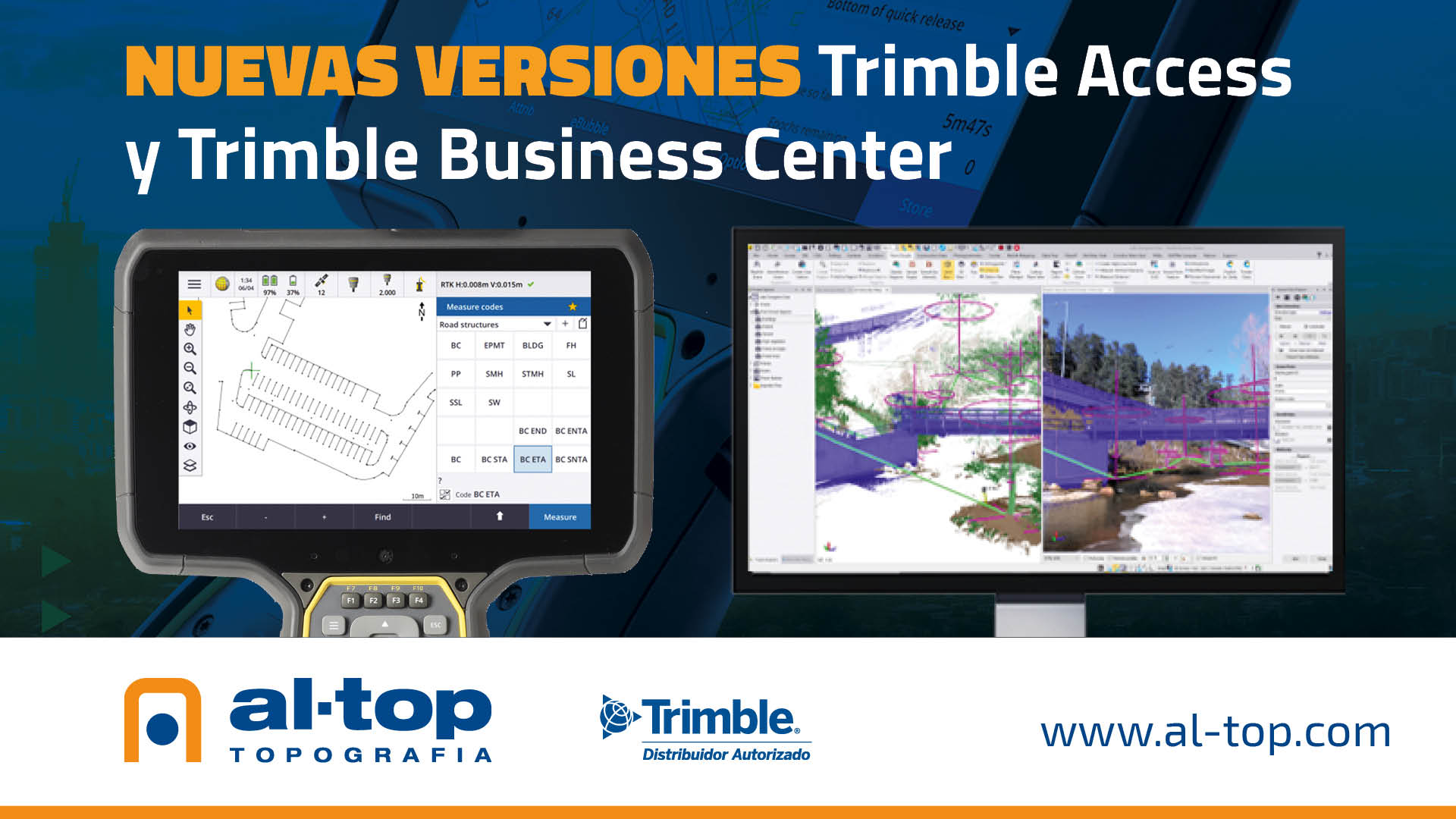 Nuevas versiones de Trimble Access 2022.00 y Trimble Business Center 5. ...